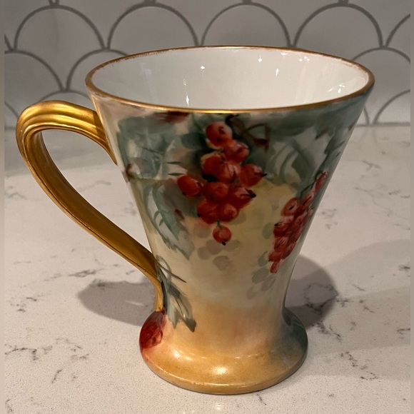 Other | Vienna Vintage Hand Painted Mug With Gold Accents | Poshmark
